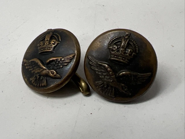 VINTAGE WW2 RAAF Royal Australian Air Force Raf Pilot Button Lot Of Two ...