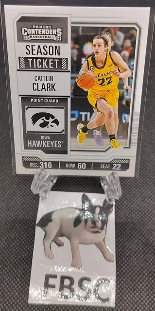 2024 PANINI CAITLIN CLARK Collection Contenders Season Ticket Hawkeyes ...