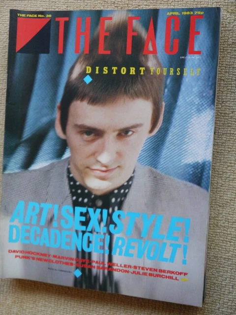 THE FACE MAGAZINE Vol.1 #36 April 1983 Paul Weller cover, David Hockney ...