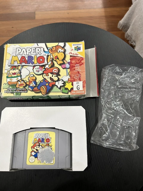 PAPER MARIO - PAL, Boxed No Manual, Tested and Genuine - Nintendo 64 ...