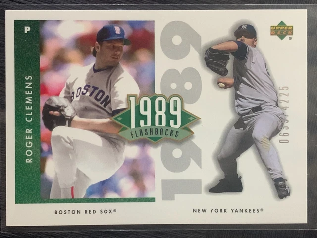 2002 UPPER DECK ROGER CLEMENS /4225 1989 FLASHBACKS YANKEES RED SOX $3. ...
