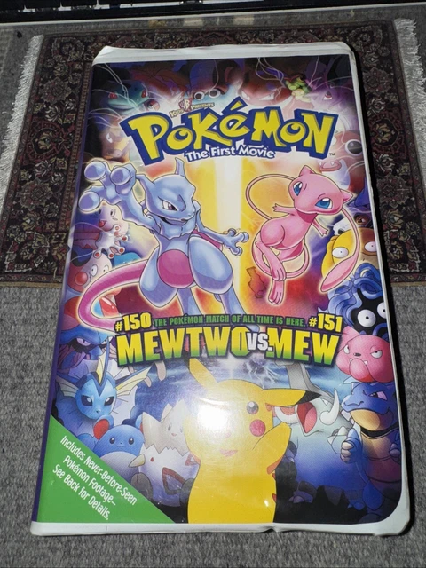 POKÉMON THE FIRST Movie: Mewtwo Strikes Back (VHS, 2000, Clamshell) £5. ...