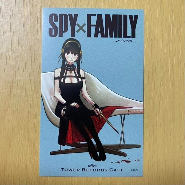 SPY X FAMILY x TOWER RECORDS CAFE Yor Forger Card limitée Japon article ...