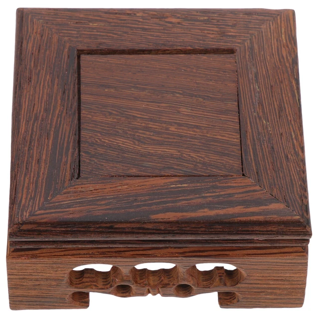 SOCLE CARRÉ EN Bois Support Pour L'affichage De Statue Vase Vases ...