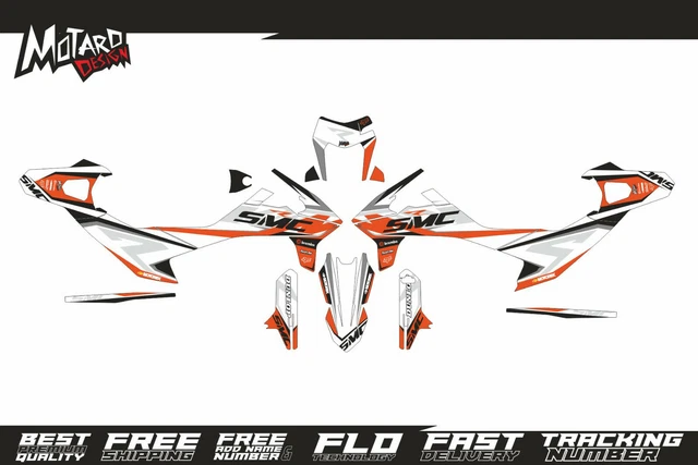 MOTARD DESIGN GRAPHICS Kit for SMC-R 690 2019 2020 2021 2022 Decals ...