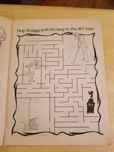 VINTAGE CARTOON NETWORK Activity Coloring Book Scooby Doo Where Are You ...