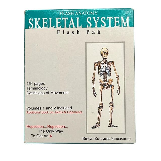 FLASH ANATOMY PAK Skeletal System Joints Ligaments Bryan Edwards £27.89 ...
