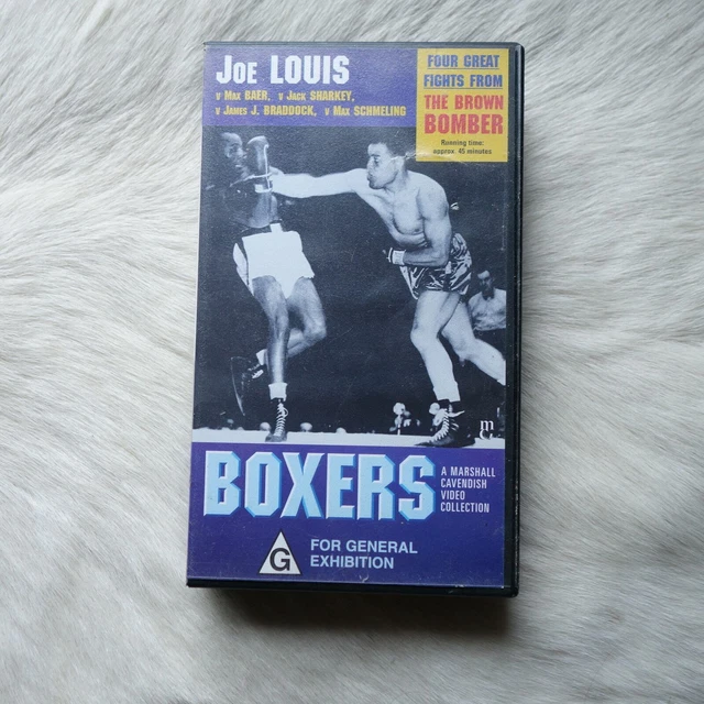 JOE LOUIS BOXERS VHS Max Bear Jack Sharkey James Bradock Vintage Boxing ...