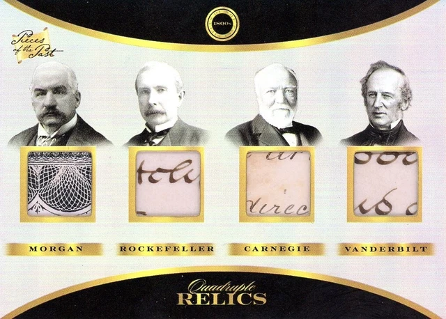 MORGAN ROCKEFELLER CARNEGIE Vanderbilt 2024 Pieces of the Past 1800s ...