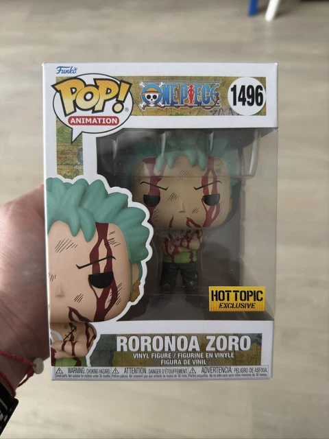 FUNKO POP ONE Piece Roronoa Zoro 1496 Sticker Hot Topic 🇺🇸 EUR 59,99 ...
