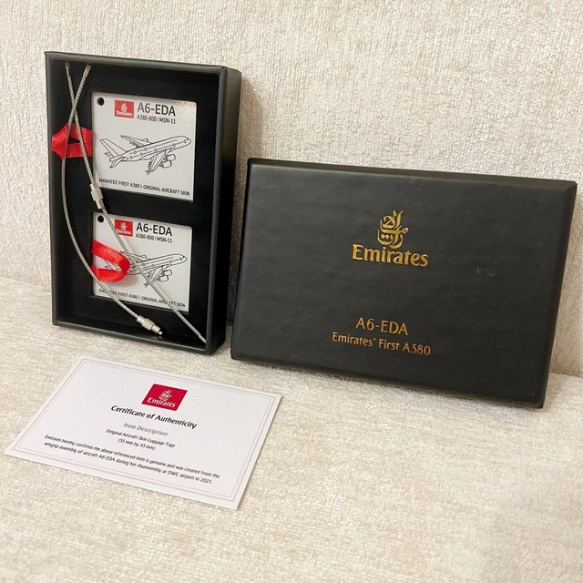 EMIRATES AIRBUS A380 A6-EDA Aircraft Fuselage Skin Tag Set Exclusive ...