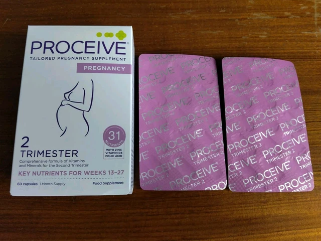 PROCEIVE TRIMESTER 2 tablets (30 capsules) BNIB £6.99 - PicClick UK