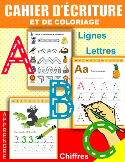 CAHIER D'ECRITURE ET de Coloriage Apprenons à tracer les formes les ...