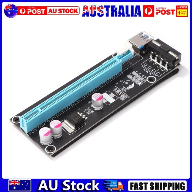PCI-E RISER CARD PCI Express 1x to 16x Extender Adapter for Graphics ...