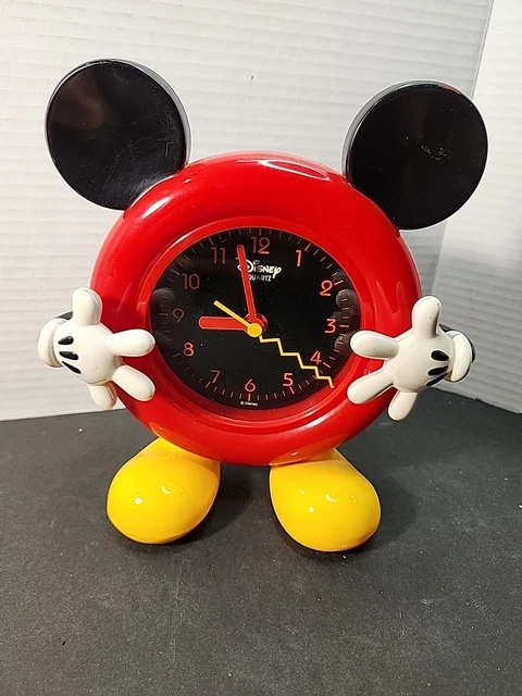 DISNEY MICKEY MOUSE "Swinging Arm" Clock £16.84 - PicClick UK