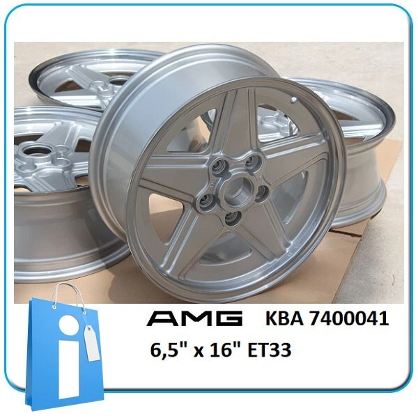 FELGEN ORIGINAL ATS Penta AMG 6.5x16 ET33 Kba 7400041 Mercedes W123 ...