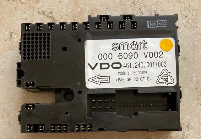 SMART FORTWO 450 (Cabrio) orig. VDO ECU SAM Zentralelektrik 0006090V002 ...