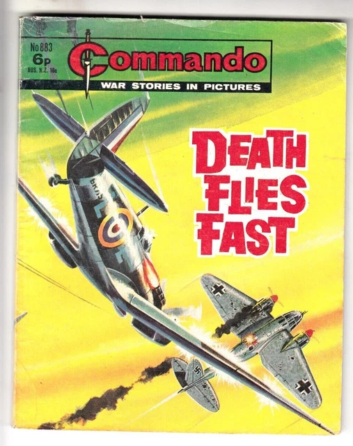 COMMANDO COMIC DEATH FLIES FAST Issue No 883 EUR 8,50 - PicClick IT