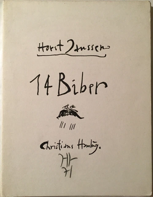 HORST JANSSEN SIGNÉ 1971 Leporello 14 castor signature autographe EUR ...