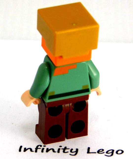 LEGO 2024 ALEX Minifigure with Gold Helmet Minecraft The Armory (21252 ...