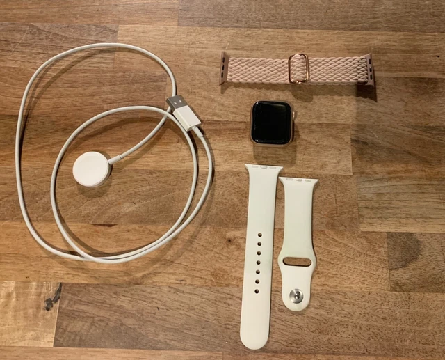 APPLE WATCH SE Series GPS 40mm Rose Gold Aluminium Case With Straps £78 ...