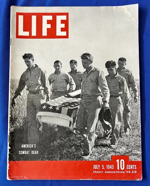 1943 LIFE MAGAZINE WORLD WAR II COMBAT DEAD KIA + GENERAL DOUGLAS ...