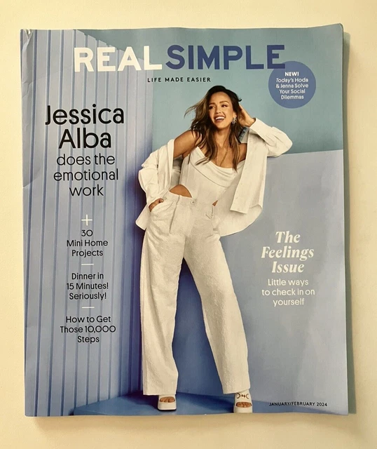 REAL SIMPLE MAGAZINE Januar/Februar 2024 Jessica Alba The Feelings ...