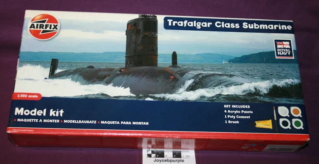AIRFIX TRAFALGAR CLASS Submarine 1:350 scale model ship kit A50021. £60 ...