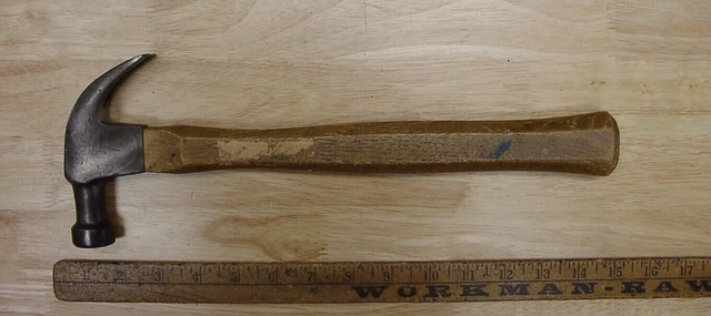 ANTIQUE CHAMPION TOOL Co. Anvil Logo Curved Claw Hammer,1lb,6oz,4-7/8 ...