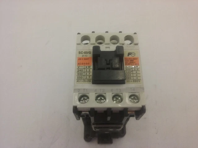 FUJI ELECTRIC SC-03/G Contactor 20A 24V-Dc 1No 3 Pole 4Gc0A0#10 Nnb EUR ...