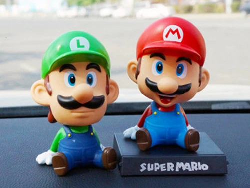 SUPER MARIO BROS. MARIO & LUIGI Figure Bubble Head Doll 14CM Toy new £ ...