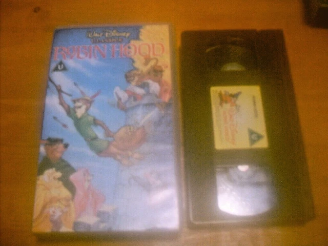 Robin Hood Walt Disney Classic Animated Movie Vhs Tape 1st Bid Wins 7712