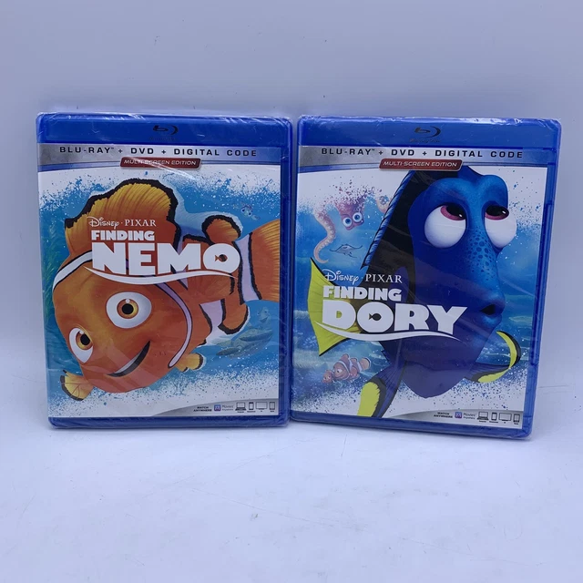FINDING NEMO + Finding Dory (Blu-ray DVD Digital) NEW SEALED Disney ...