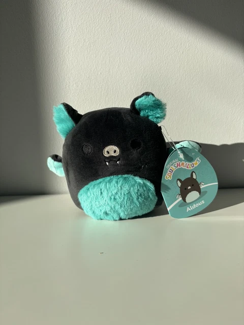 SQUISHMALLOW 5” ALDOUS The Black Fruit Bat Kelly Toy BNWT £15.00 ...