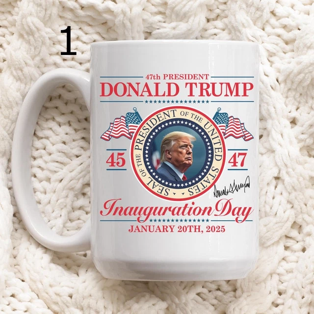 INAUGURATION DAY TRUMP Mug President Donald Trump 2025 Signature ...