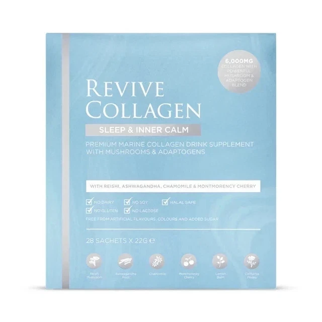 REVIVE COLLAGEN SLEEP & Inner Calm 6000mg (28 SACHETS X 22G) £29.90 ...
