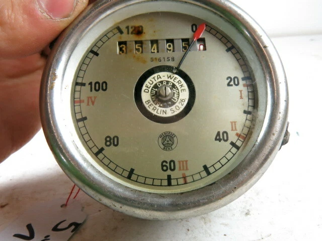 MERCEDES BENZ TACHO Tachometer Deuta 120 Km/h Speedometer Stuttgart 230 ...