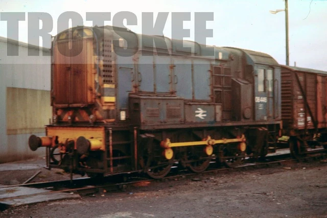 35MM SLIDE BR British Railways Diesel Loco Class 08 08446 Ayr 1977 ...
