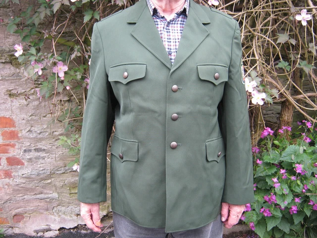 GERMAN POLICE DRESS Jacket Green Polizei Lined Coat Suit Blazer Army ...