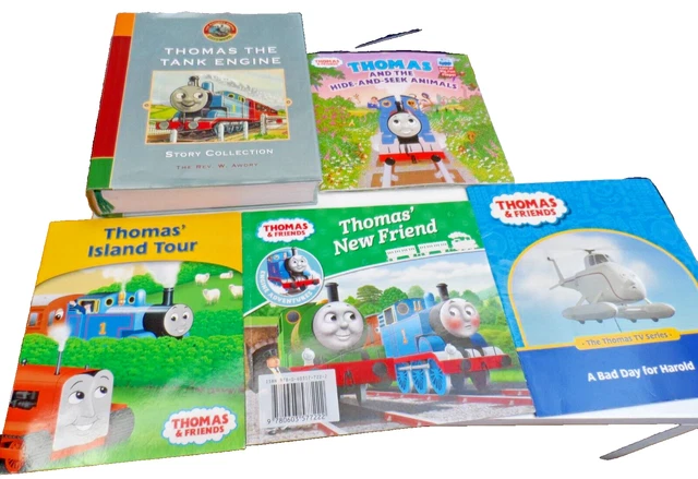 THOMAS THE TANK Engine Book Bundle x 5 Varying Stories and Sizes Hard ...