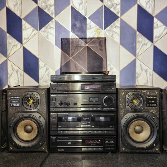 TECHNICS HIFI SEPARATES Stack System CD, Turntable SA-X900L + SB-F900 ...