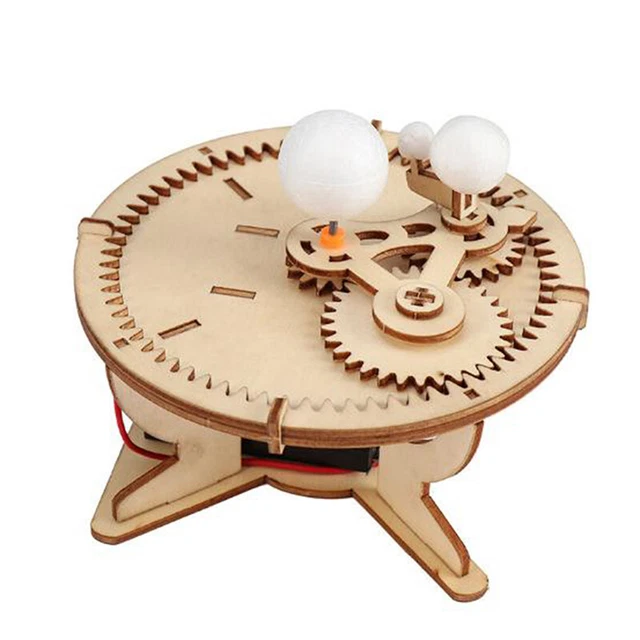 SUN EARTH MOON Planet Solar System Model DIY Kid Science Geography T-wf ...