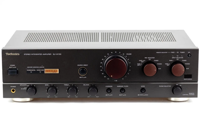TECHNICS SU-VX720 AMPLIFICATEUR + de Fb / Phono MM Mc/ Uniforme 1 An ...