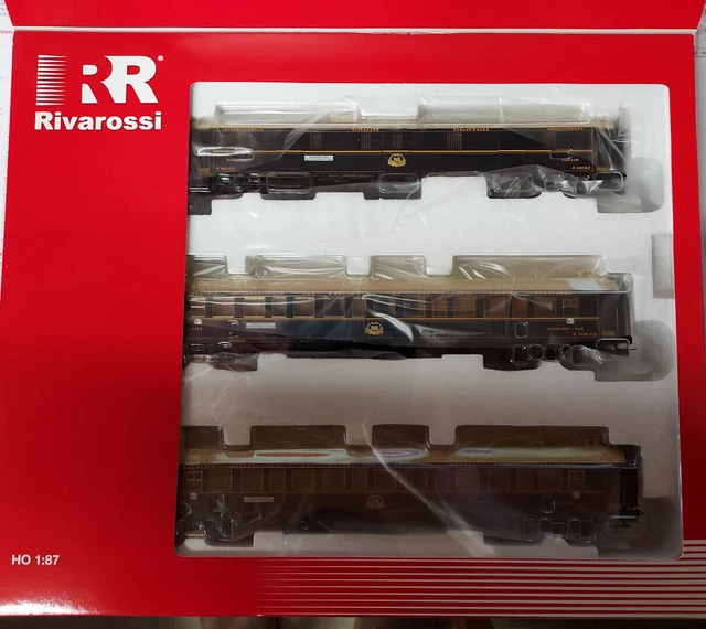 MODELLBAHN H0 RIVAROSSI HR 4010 Simplon-Orion-Express Set 3 Wagen EUR 88,11 - PicClick DE