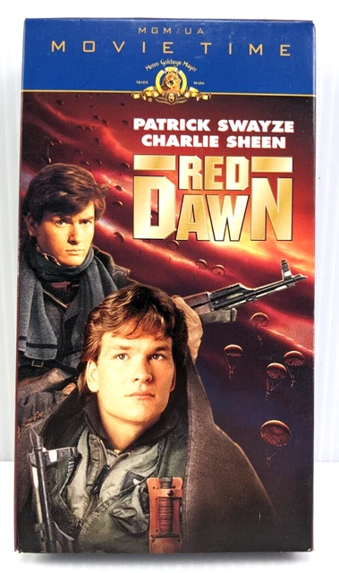 RED DAWN VHS Patrick Swayze Charlie Sheen MGM Movie Time 1998 VHS £6.73 ...