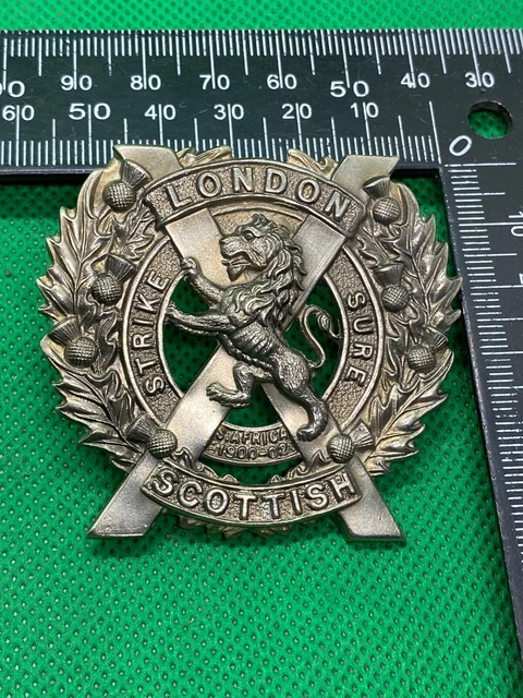BRITISH ARMY - London Scottish Regiment Cap Badge £16.00 - PicClick UK
