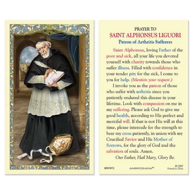 SAINT ST. ALICE with Prayer - Patron Saint of Paralysis - Laminated ...