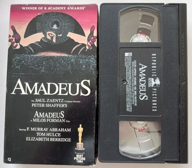 VINTAGE AMADEUS VHS Movie Tape-F.Murray Abraham/Tom Hulce $7.99 ...