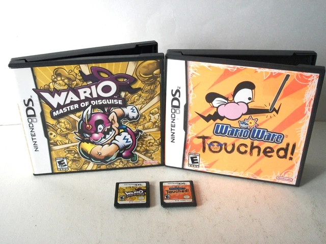 NINTENDO DS WARIO Games Lot Master of Disguise WarioWare Touched Touch ...