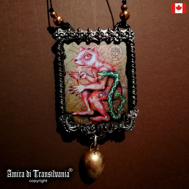 GOTHIC TALISMAN WITCH Pendant Goetia Solomon Seal Amulet Necklace Demon ...